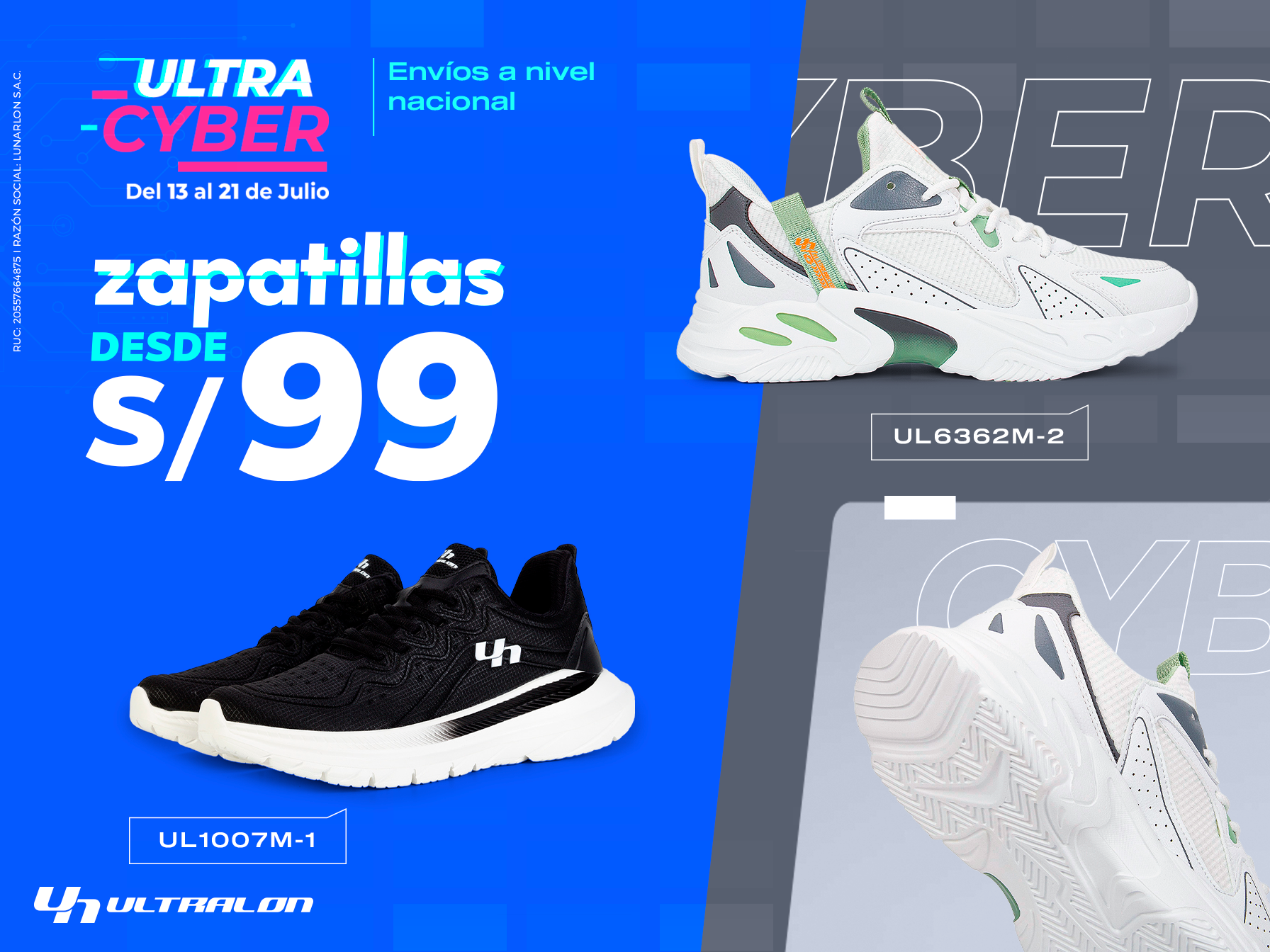 ULTRALON OFICIAL | Zapatillas y Ropa deportiva